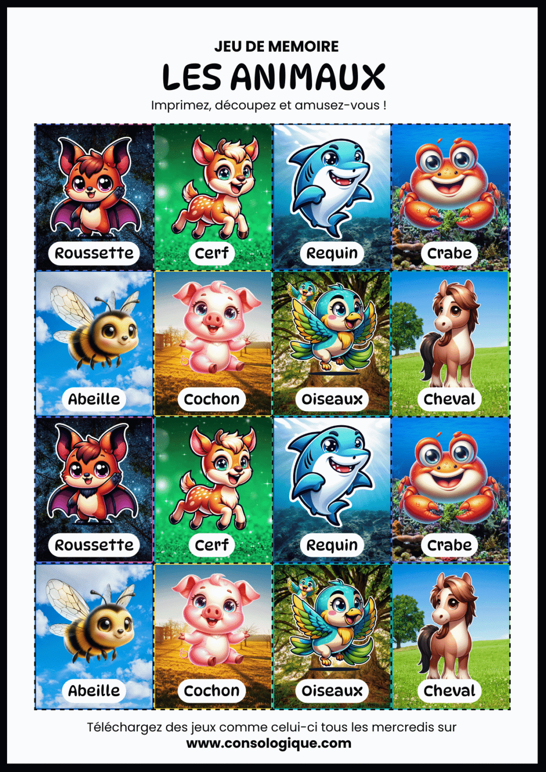 Memory des animaux - Consologique.com